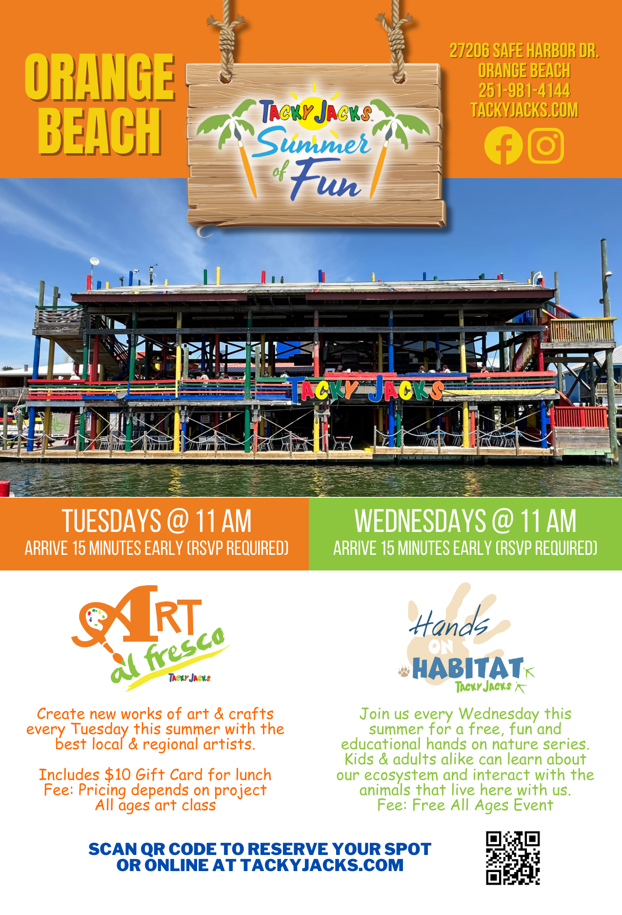 Locations - Orange Beach — Tacky Jacks Seafood Restaurant and Tavern