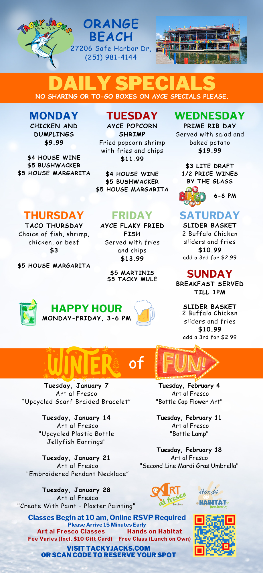 Locations - Orange Beach — Tacky Jacks Seafood Restaurant and Tavern