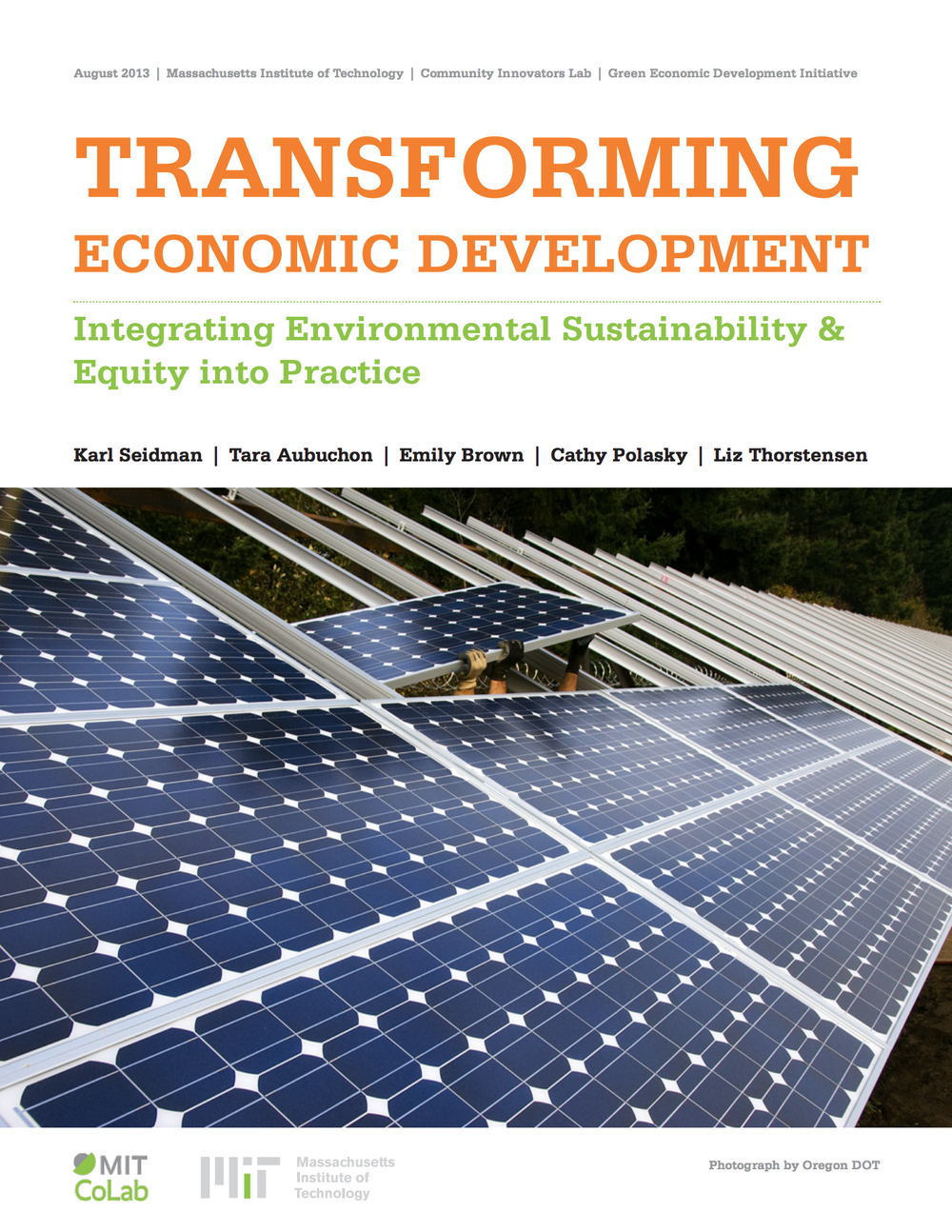 Transforming Economic Development: Integrating Environmental ...