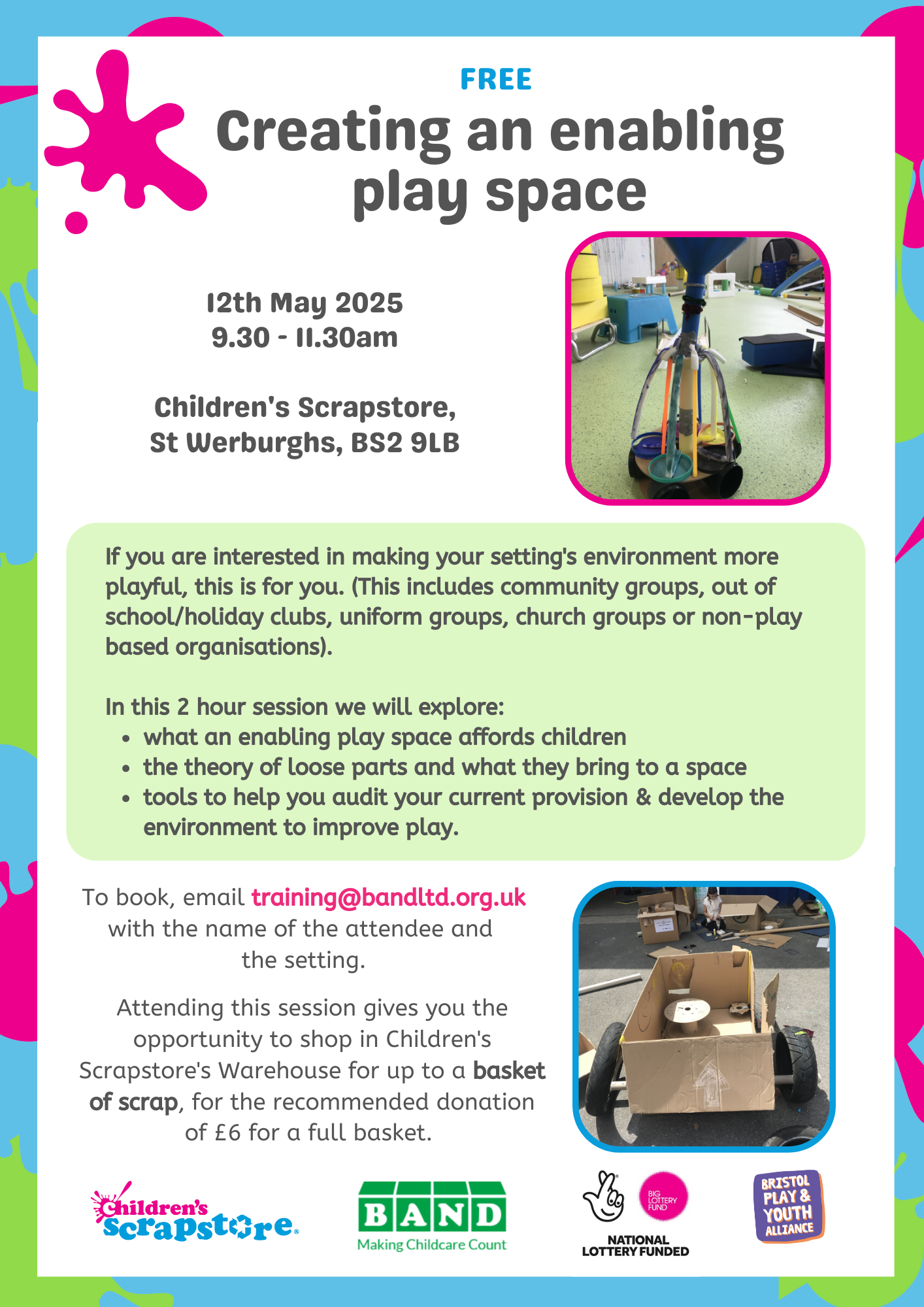 Free Training Courses — Children's Scrapstore