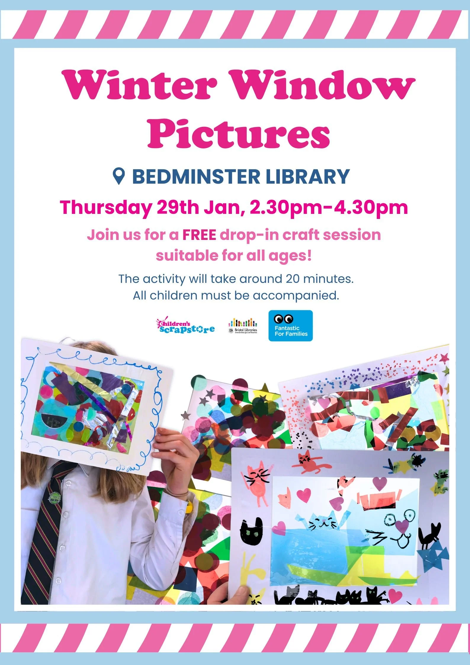 FREE Winter Window Pictures at Bedminster Library — Children's Scrapstore