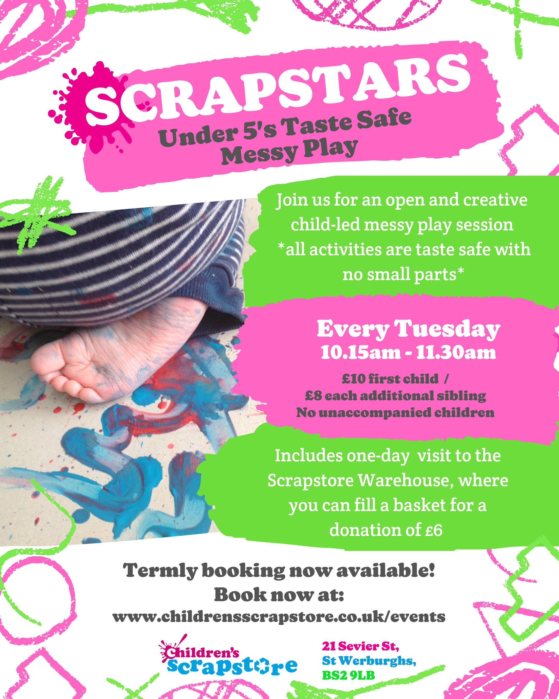 Weekly Messy Play in Bristol — Children's Scrapstore