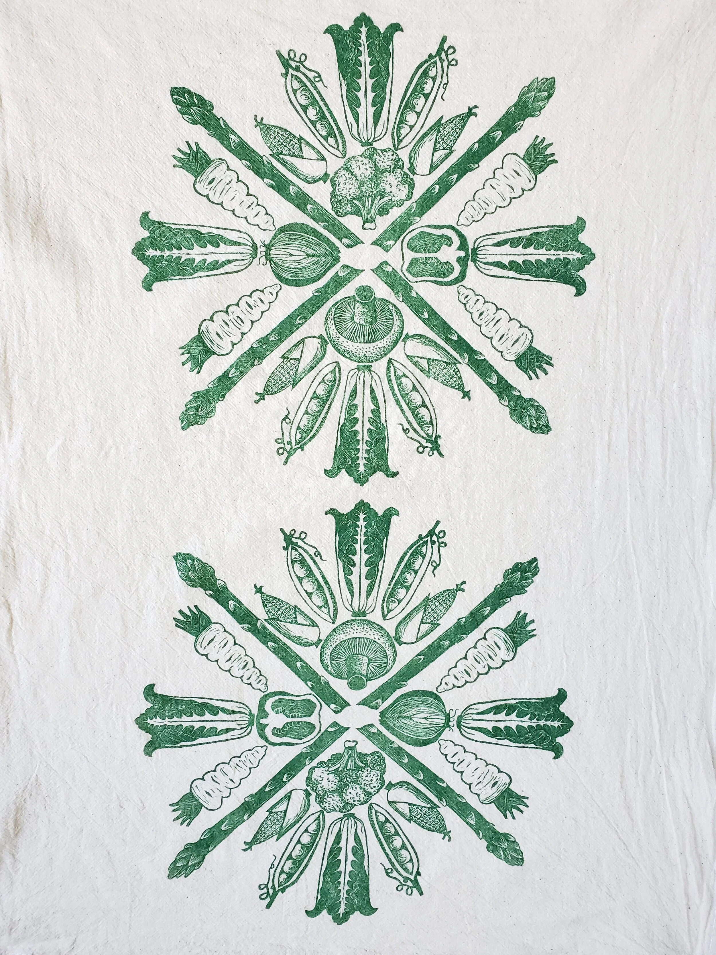 Fruit linocut print - fruit pattern wall art - neutral kitchen wall art