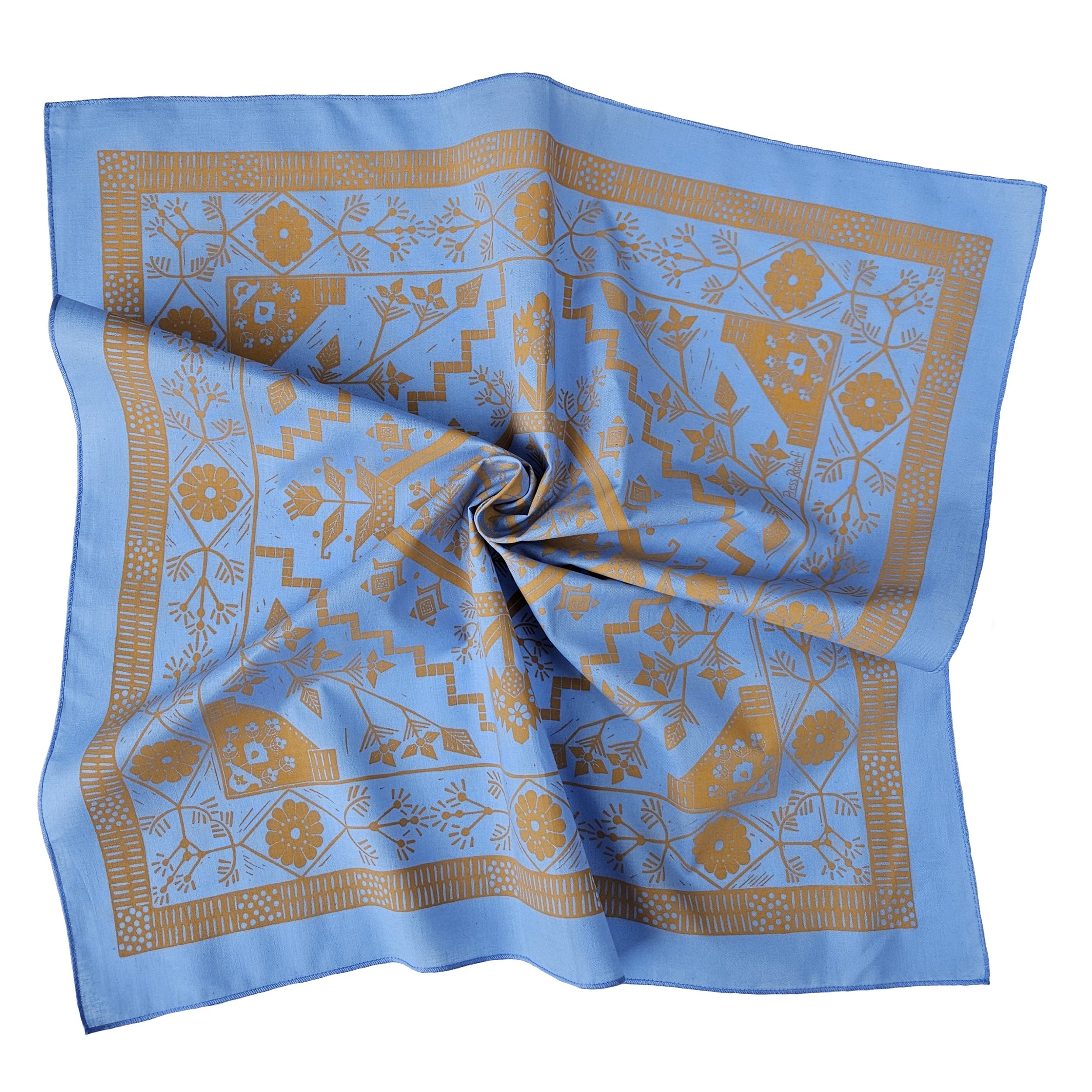 Blue Bandana Patterns
