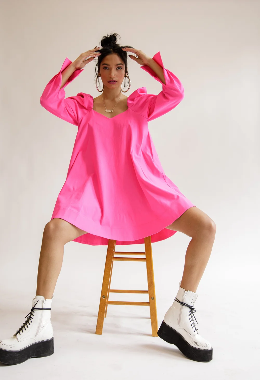 Michelle Mini Button Down Lime — Sammy B.