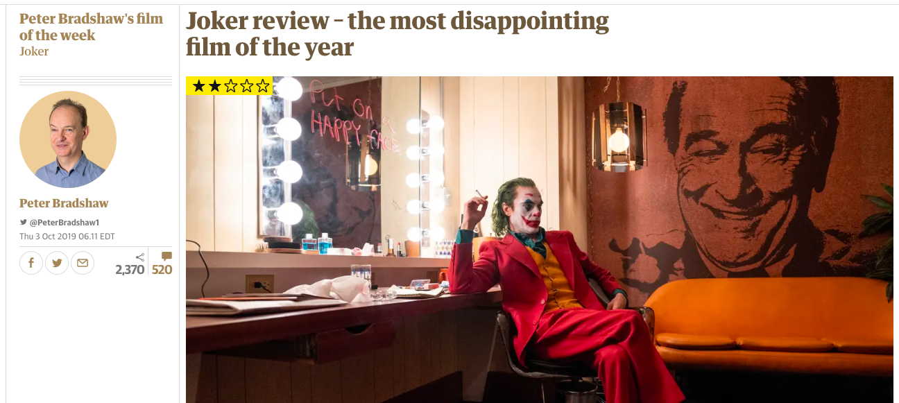 What Makes “Joker” An Important Film For Our Times — Sydney Yaeko