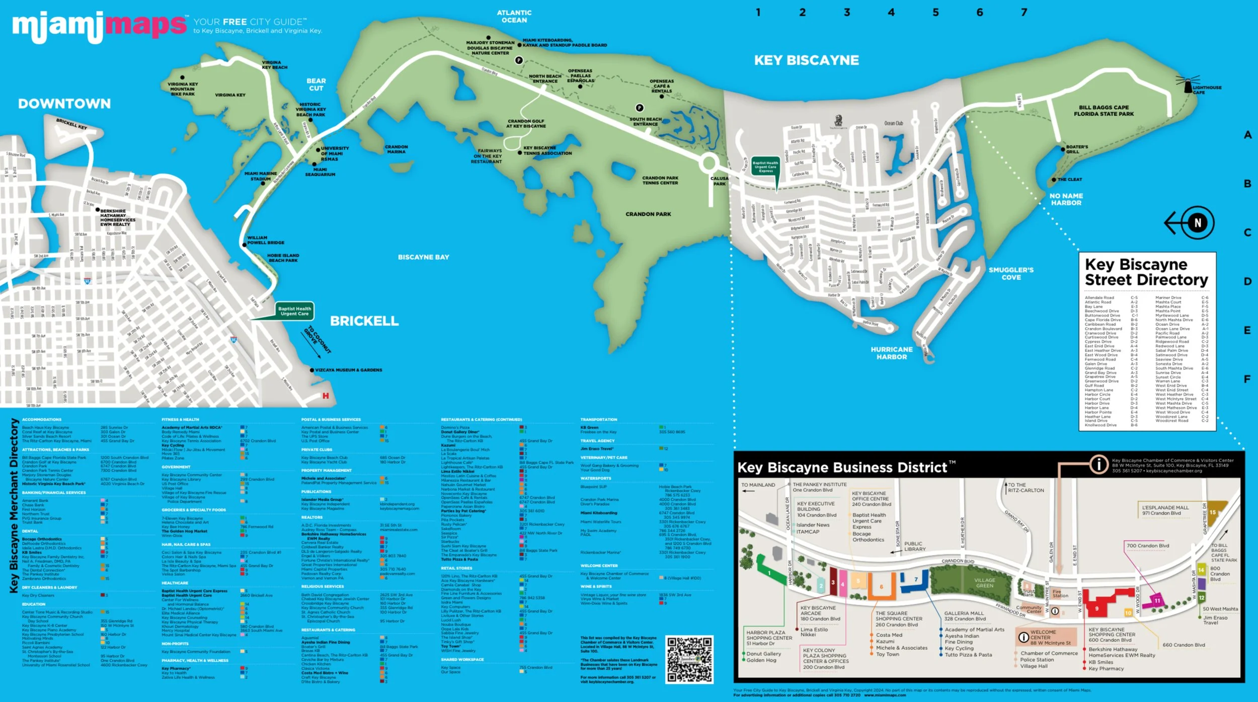Key Biscayne - Brickell — Miami Maps