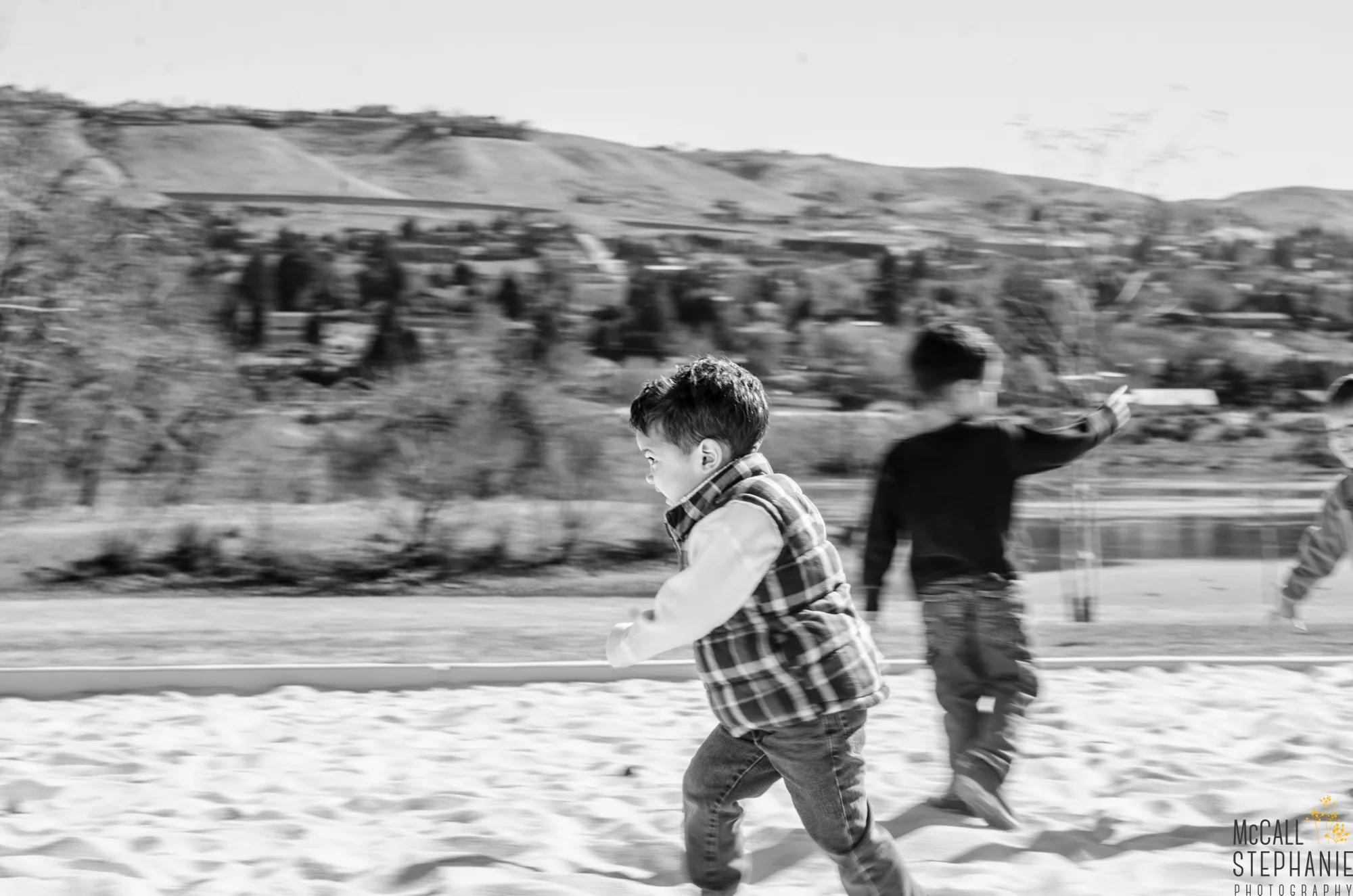 Panning Shot Running