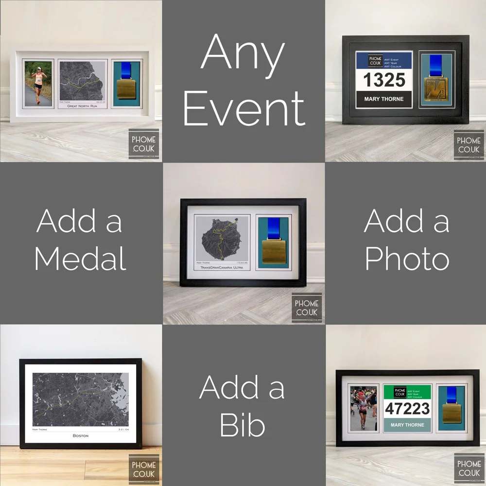 Shadow Box BibFOLIO+ Race Medal Display | Race Bib Display | Gift Ideas ...