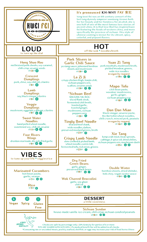 Kwei Fei Sichuan Menus — Kwei Fei