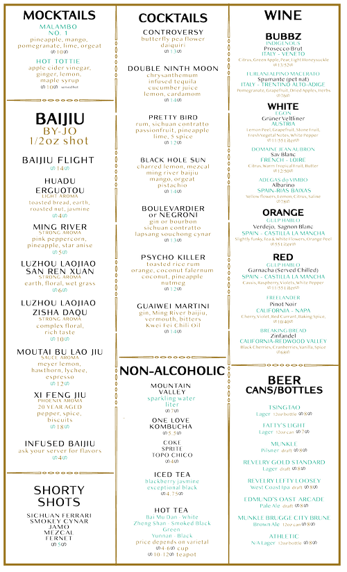 Kwei Fei Sichuan Menus — Kwei Fei