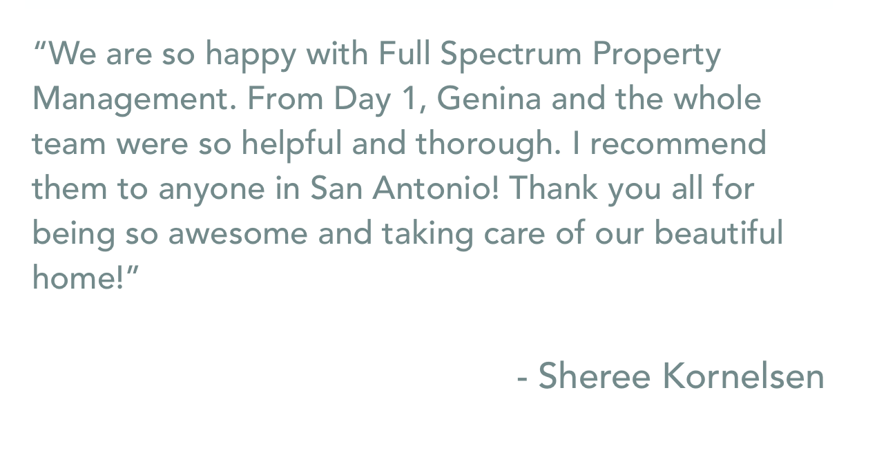 Full Spectrum Property Management - San Antonio Property Management ...