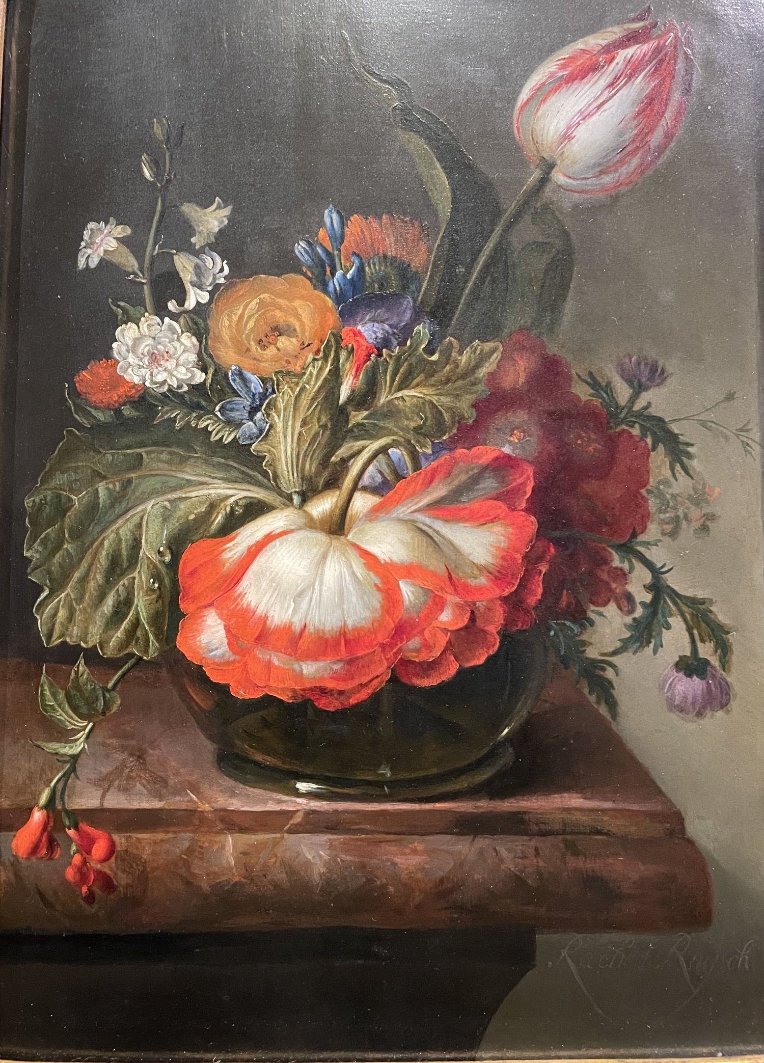 WORK OF THE WEEK: RACHEL RUYSCH, (1664-1750), BOUQUET OF FLOWERS IN A ...