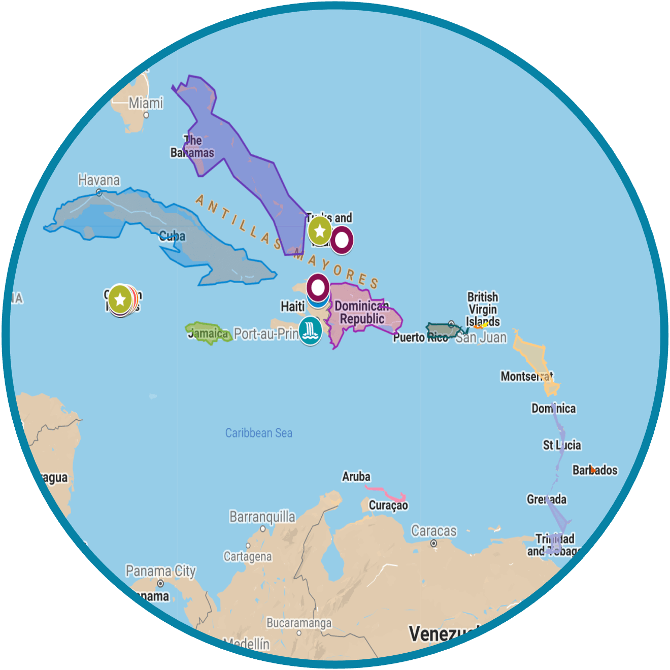 the Maps. — Dots on Maps.