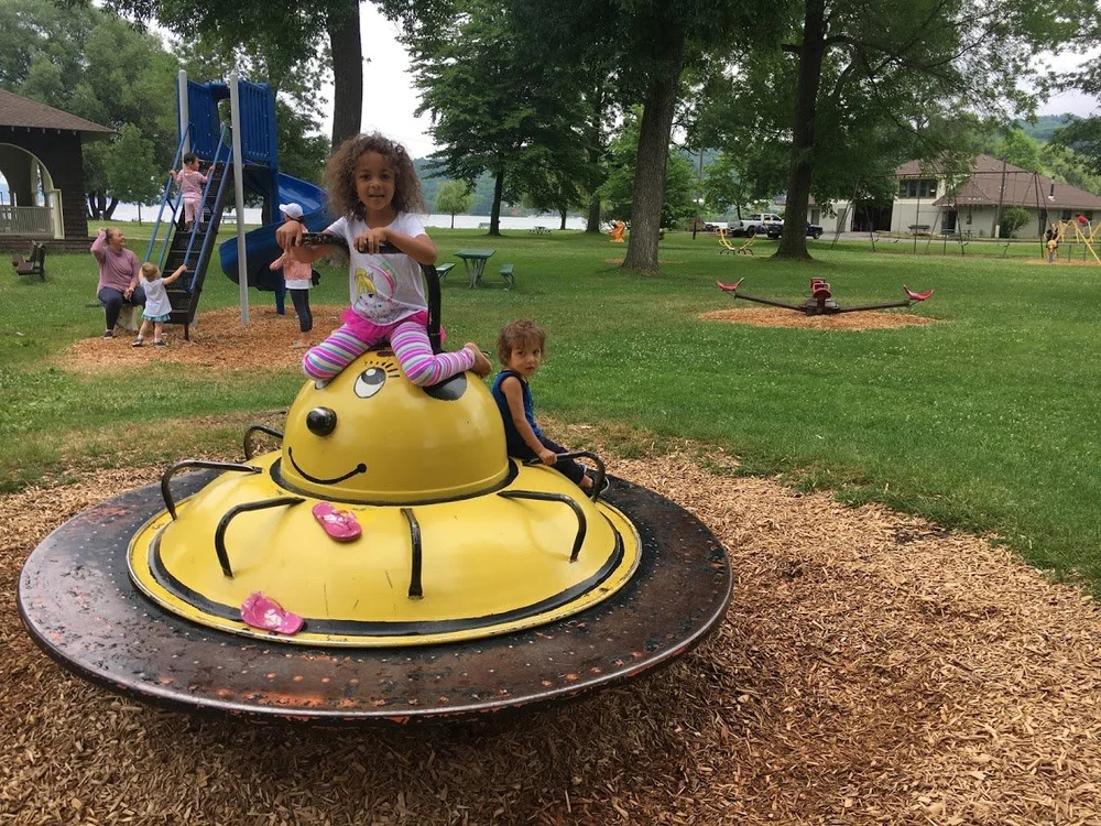 Merry Go Round Playground From Above