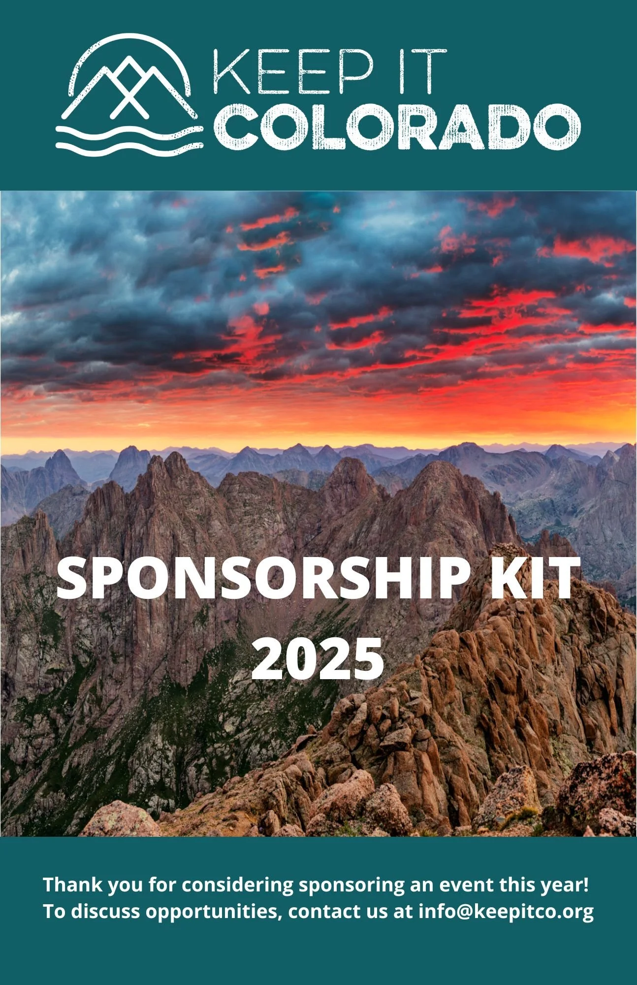 Sponsorship Kit — Keep It Colorado