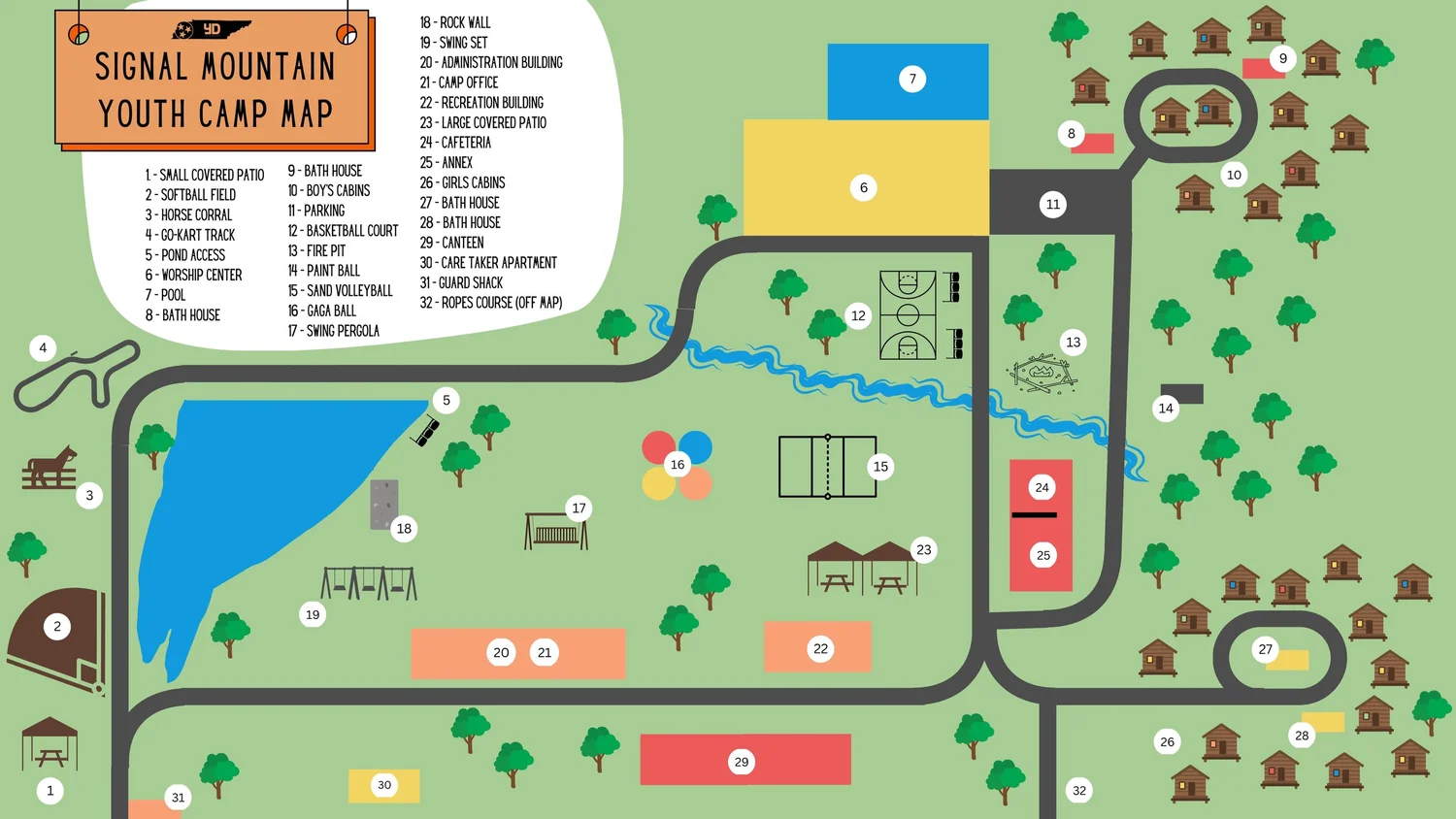 Campground Map — Tennessee Church of God Youth and Discipleship Department