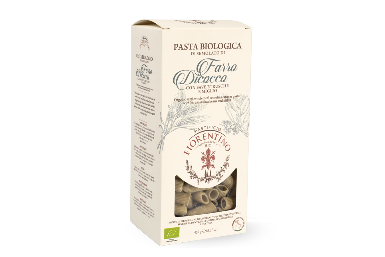 Pastificio Fiorentino - Farro Rigatoni- High Protein - Certified ...