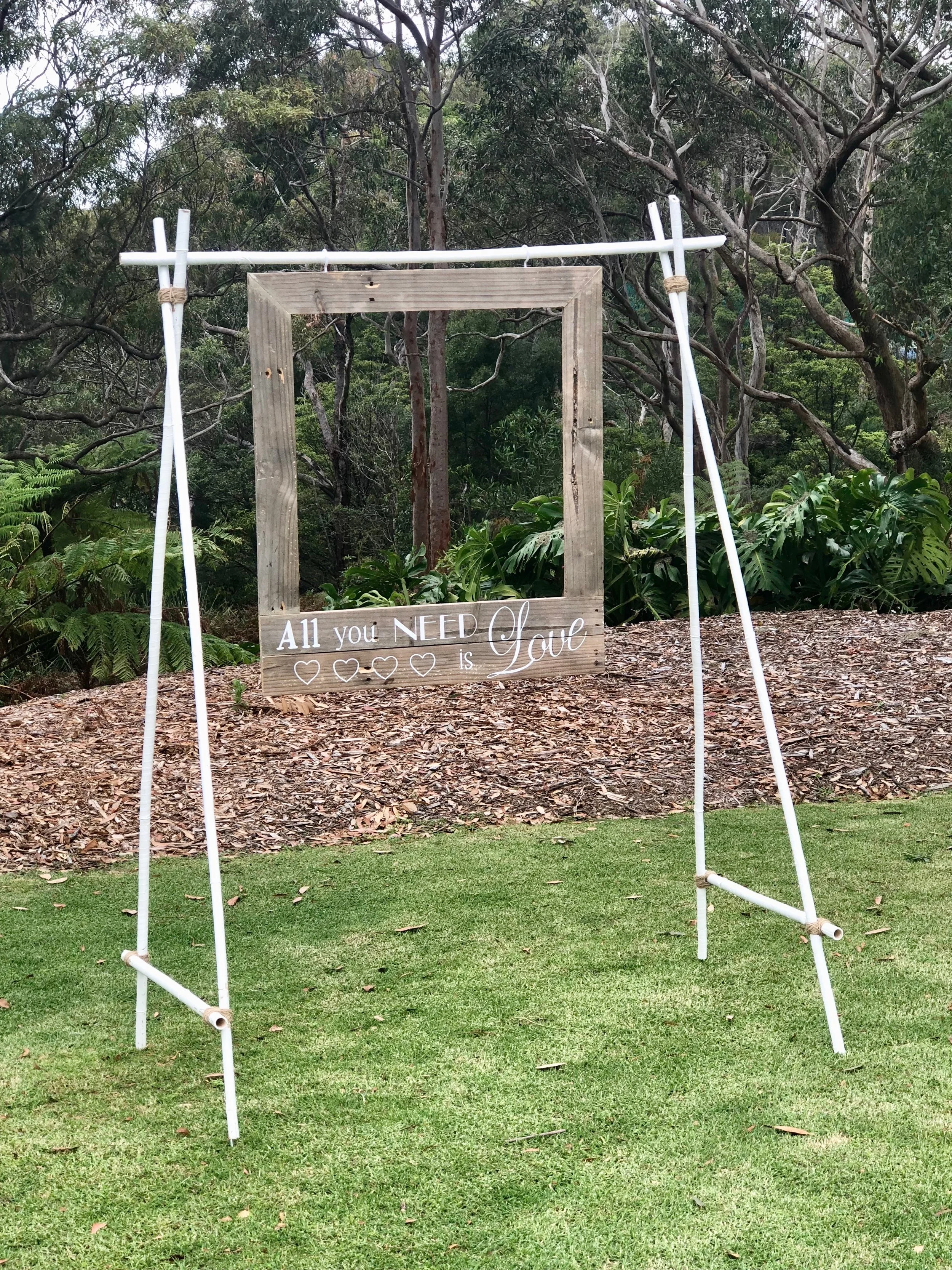 Selfie Frame & Stand — Northern Beaches Wedding Hire