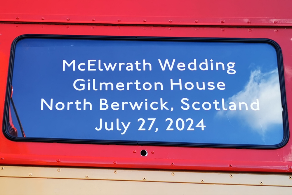 Bespoke Destination Signs — The Red Bus, Edinburgh | Vintage ...