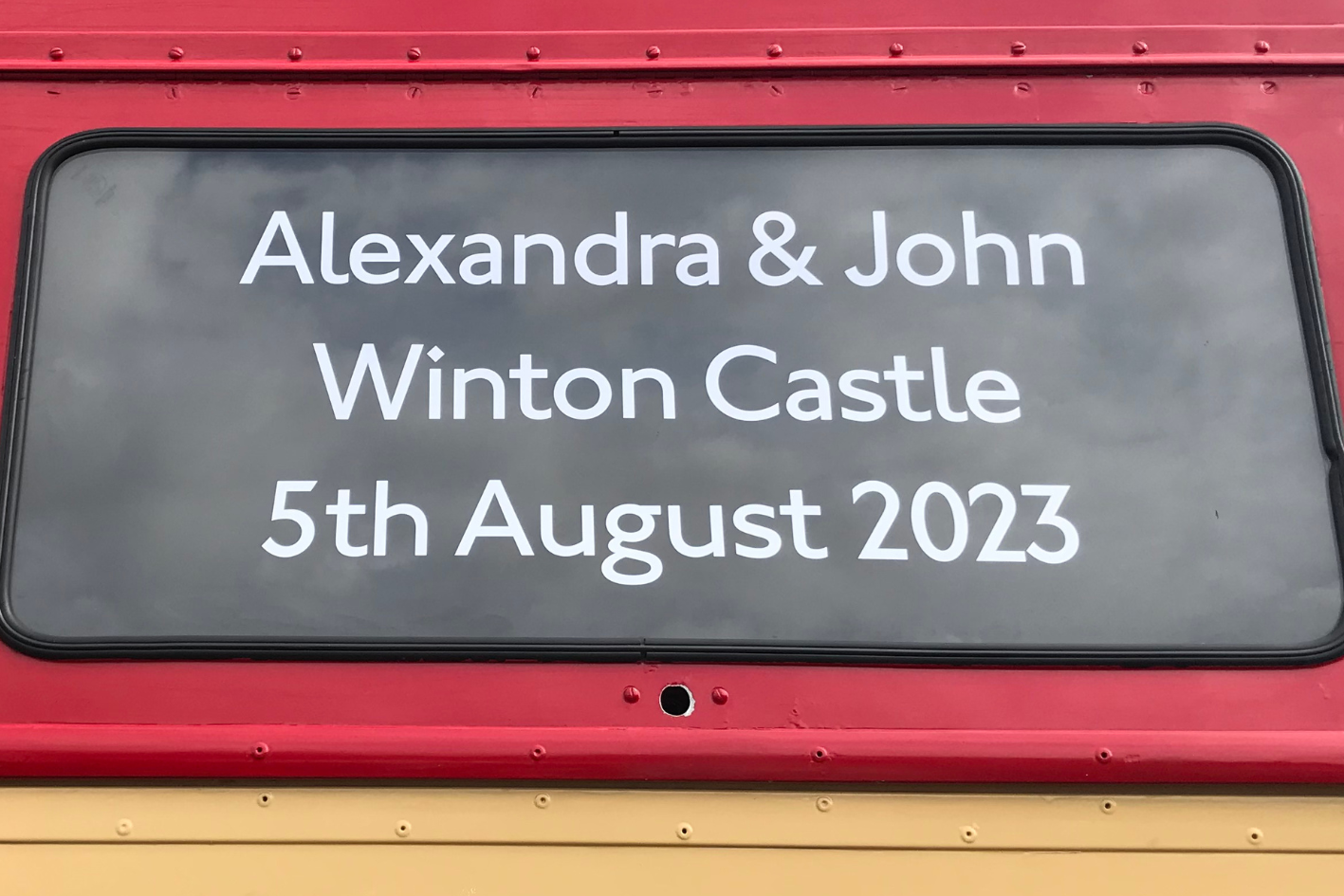 Bespoke Destination Signs — The Red Bus, Edinburgh | Vintage ...