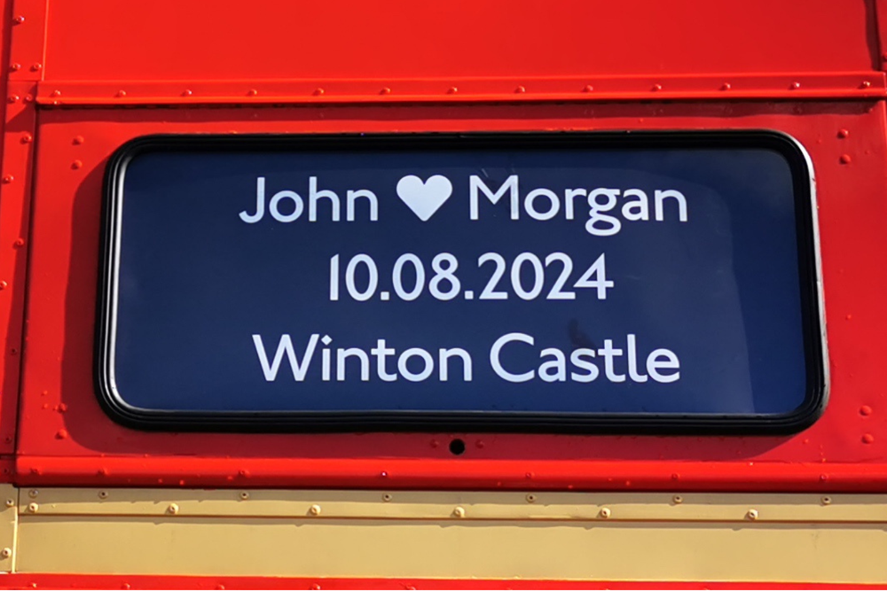 Bespoke Destination Signs — The Red Bus, Edinburgh | Vintage ...