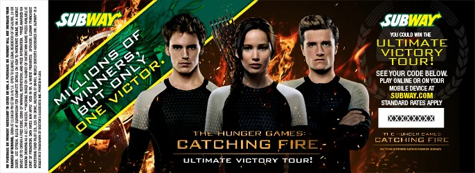 Hunger Games 2 Poster Subway