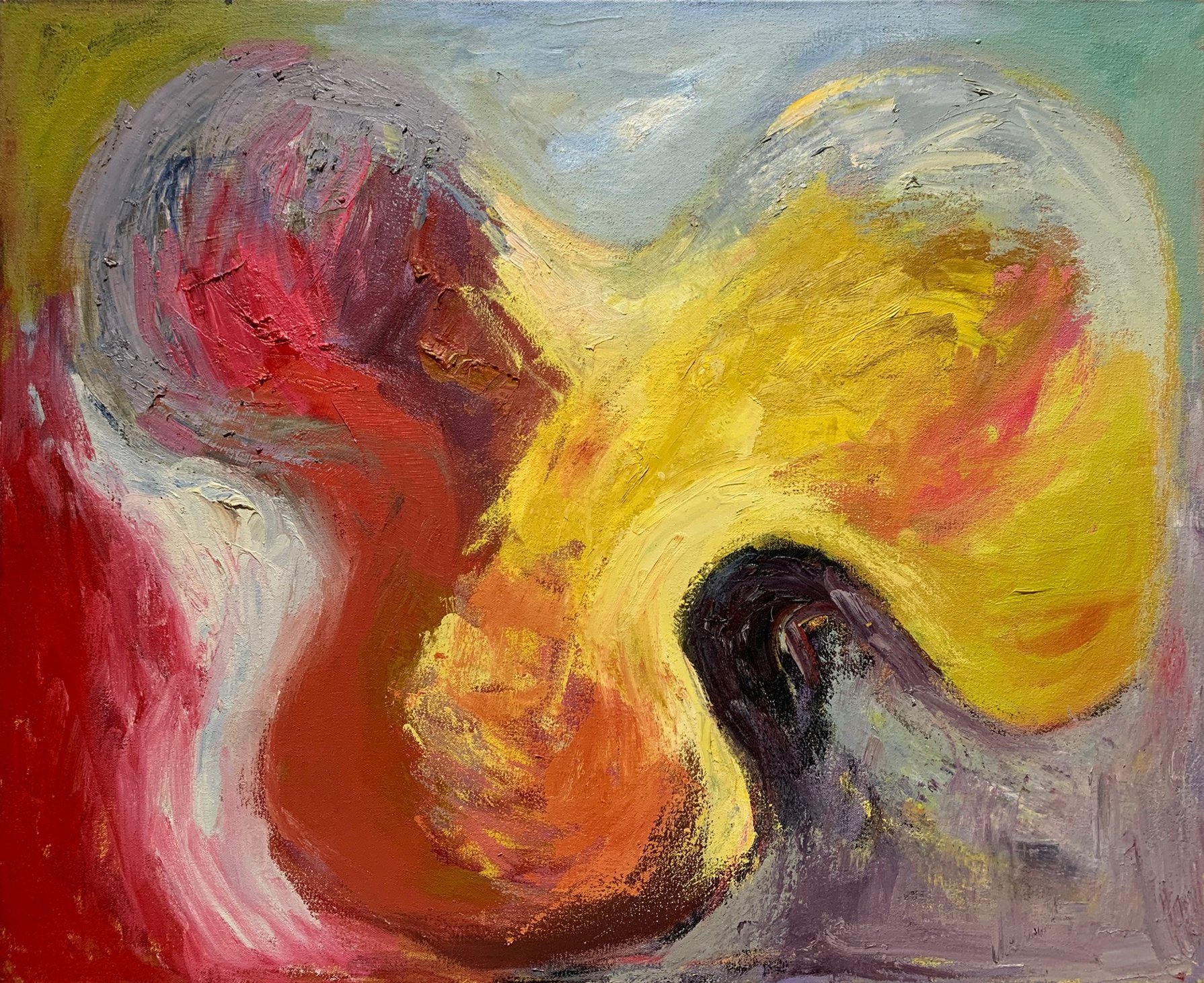 Peter Pinchbeck, Gyre, 1996, oil on canvas, 24 x 30 in. — CITYarts