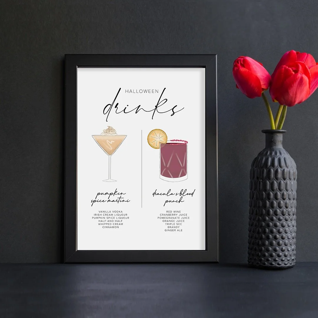 Semi-Custom Signature Cocktail Print — SamiaLynn Illustration & Design