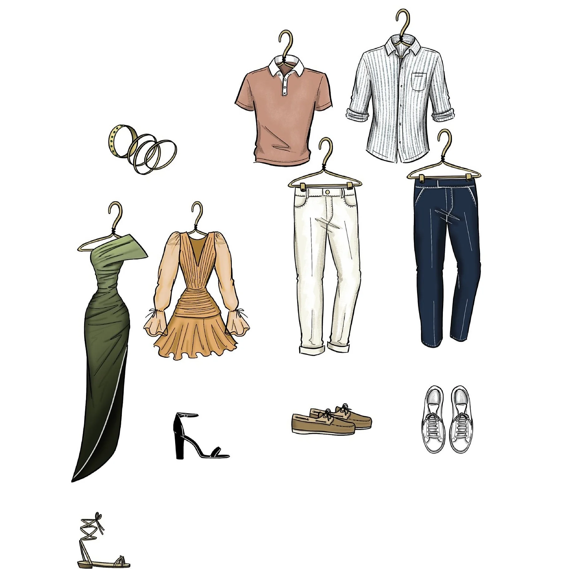 Wedding Dress Codes De-Coded — SamiaLynn Illustration & Design