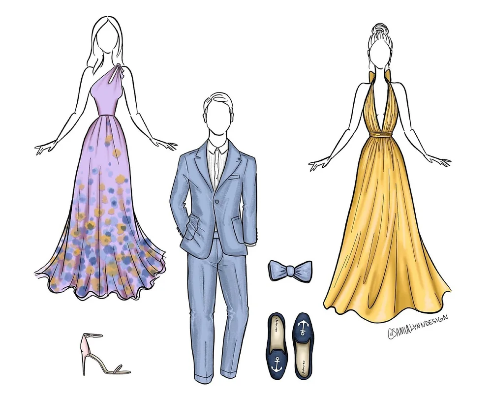 Wedding Dress Codes De-Coded — SamiaLynn Illustration & Design
