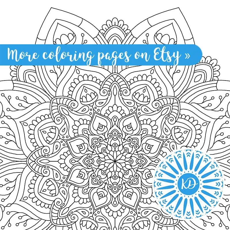 Free Printable Mandala Coloring Pages — Kelly Dietrich Mandala Art