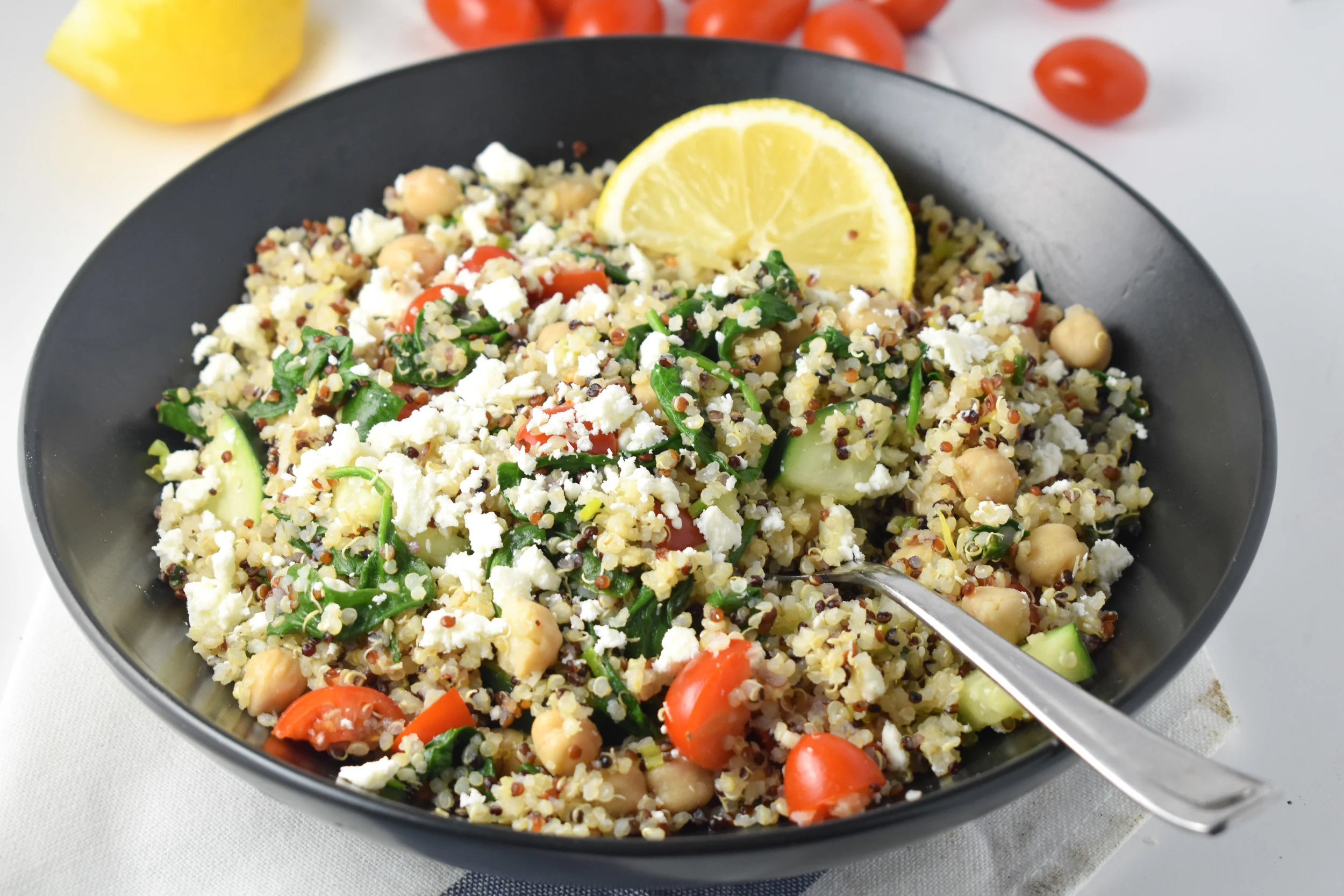Mediterranean Fried Quinoa | Carolyn Williams, PhD, RD