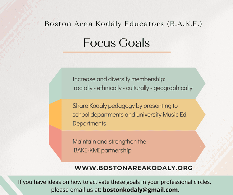Our Focus Goals — Boston Area Kodály Educators