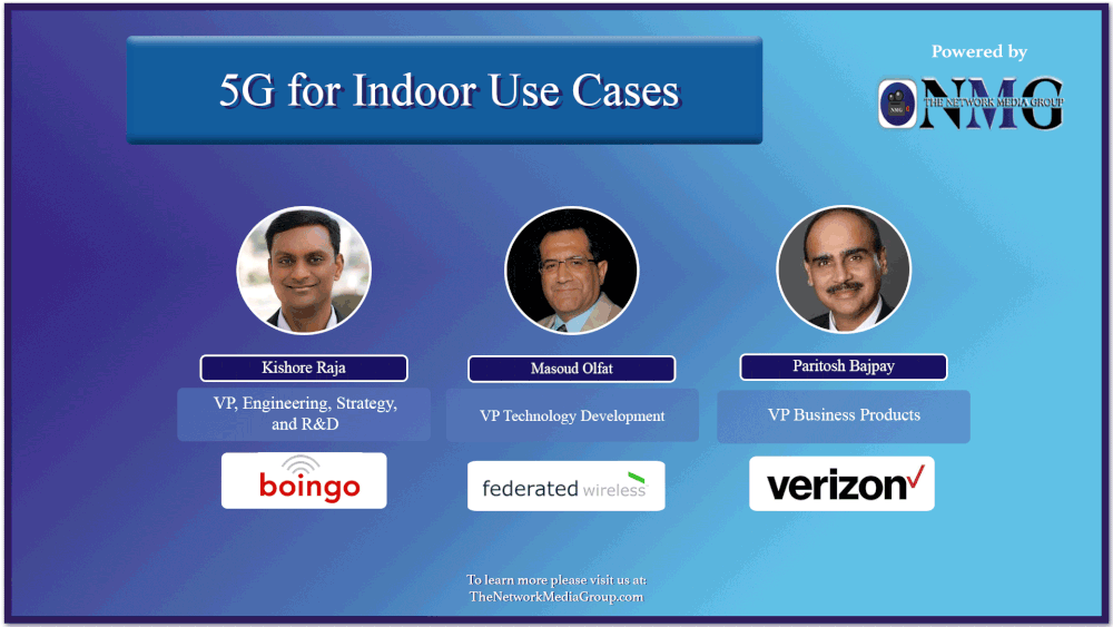 On-Demand, April 27th: 5G for Indoor Use Cases - CET 2021 — The Network ...