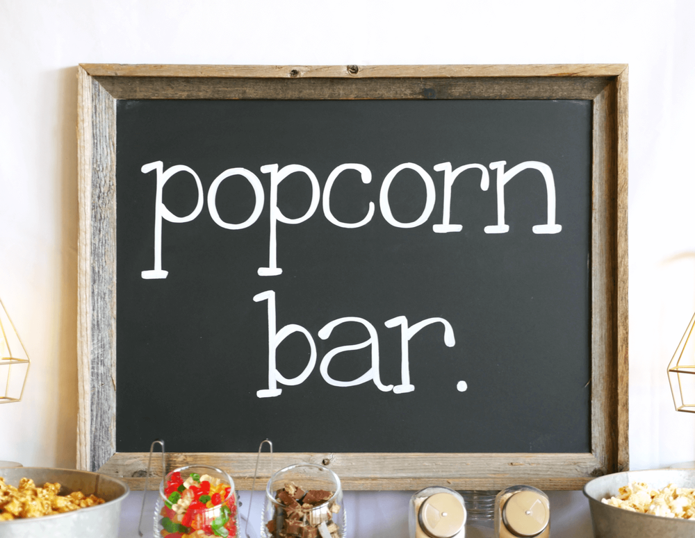 Rustic Popcorn Bar — Mint Events