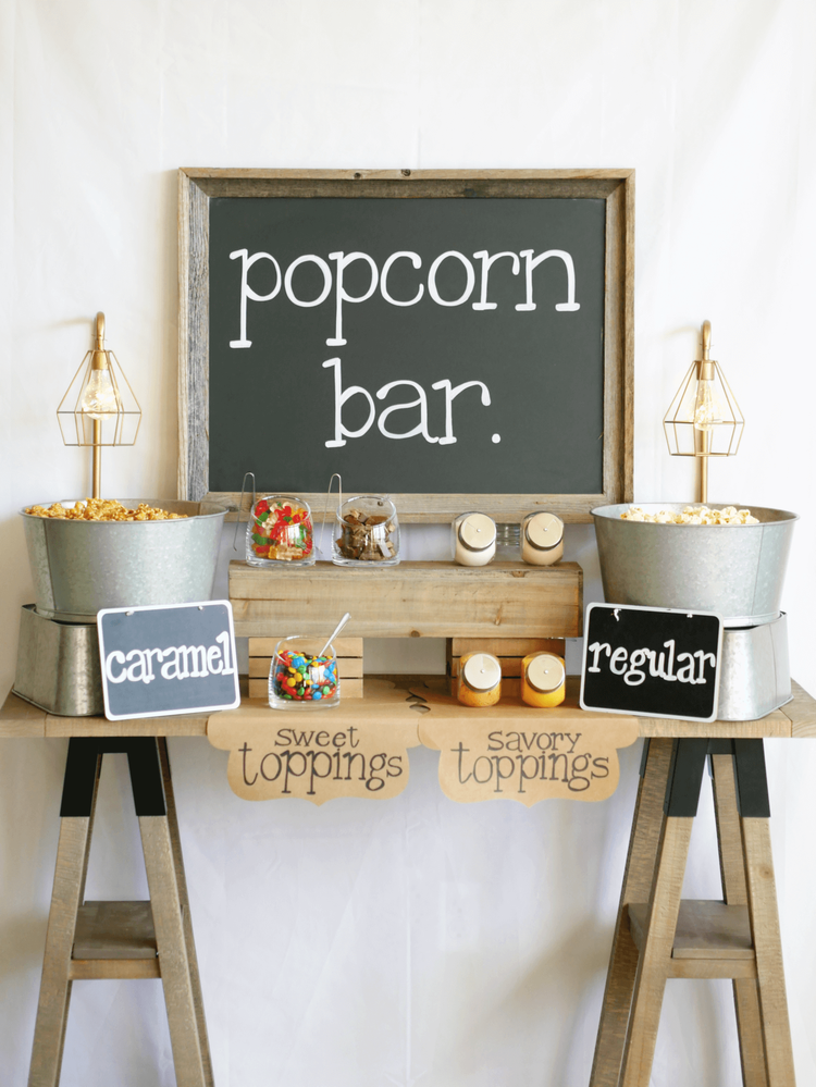 Rustic Popcorn Bar — Mint Events