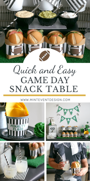 Quick & Easy Game Day Snack Table — Mint Events