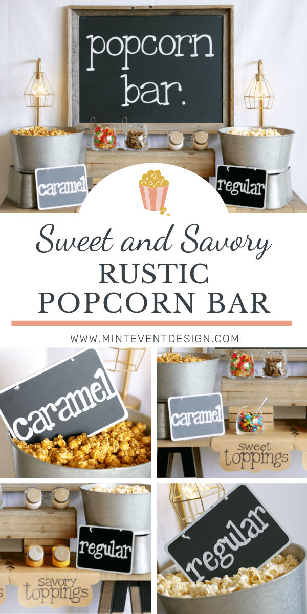 Rustic Popcorn Bar — Mint Events