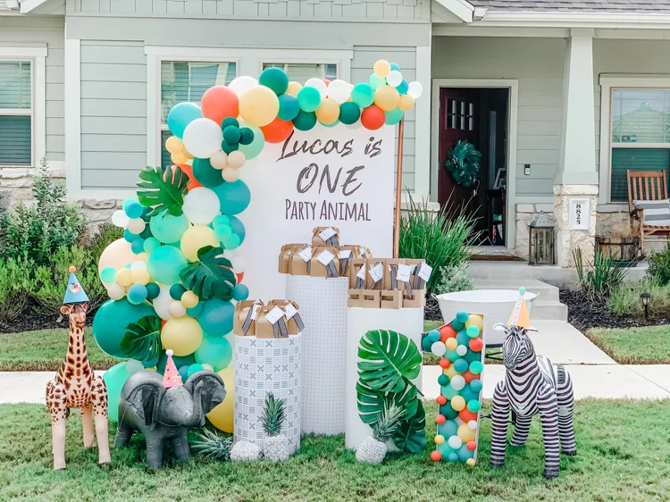 One Party Animal First Birthday Car Parade — Mint Events
