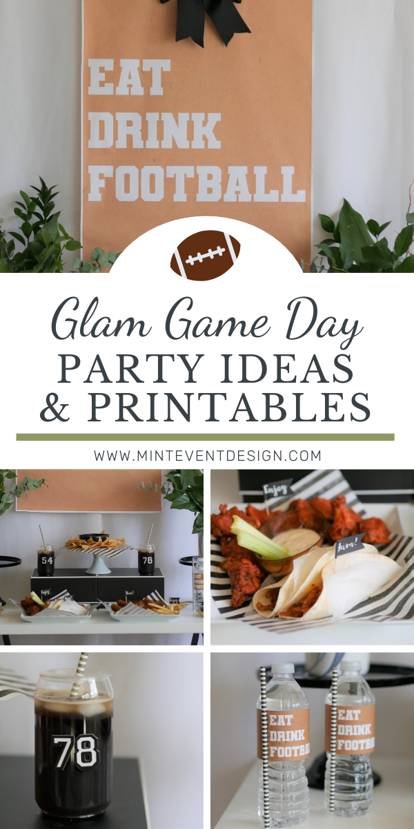 Game Day Glam Party Idea + Free Printables — Mint Events