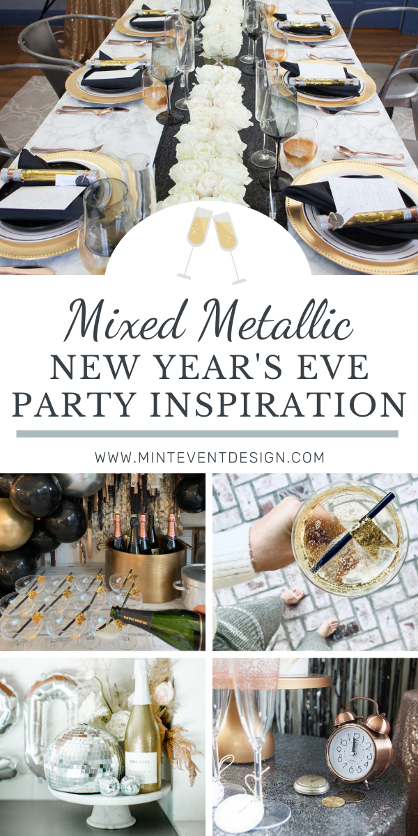 My Favorite Mixed Metallic New Year's Eve Party Inspiration — Mint Events
