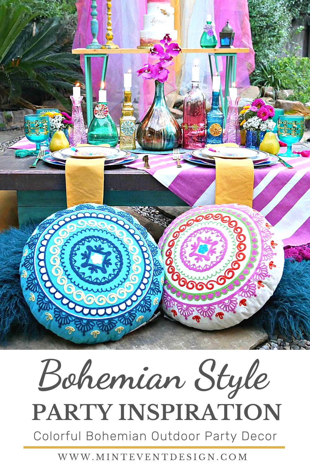 How to DIY a Bohemian Themed Party with a Cricut — Mint Events | Event ...