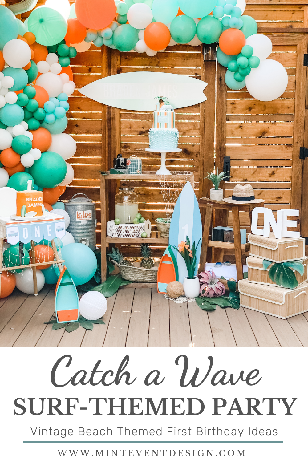 Catch a Wave this Summer with these Surfer-Themed First Birthday Party ...