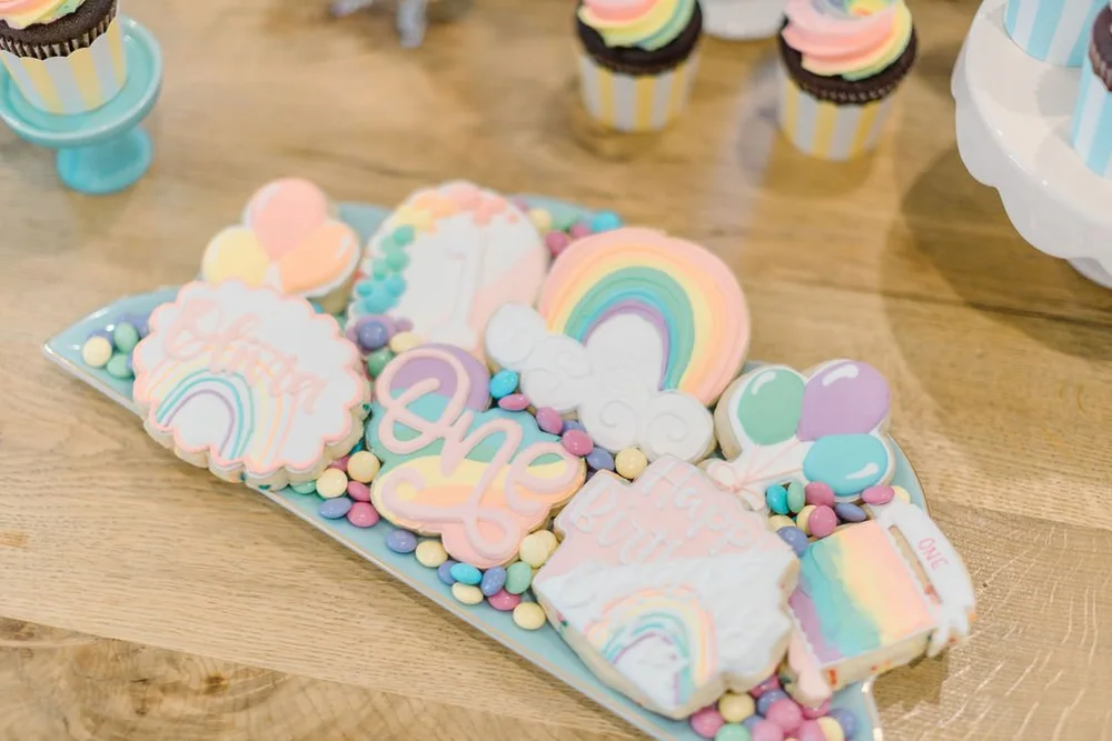 Whimsical & Colorful Pastel Rainbow First Birthday Party — Mint Events ...