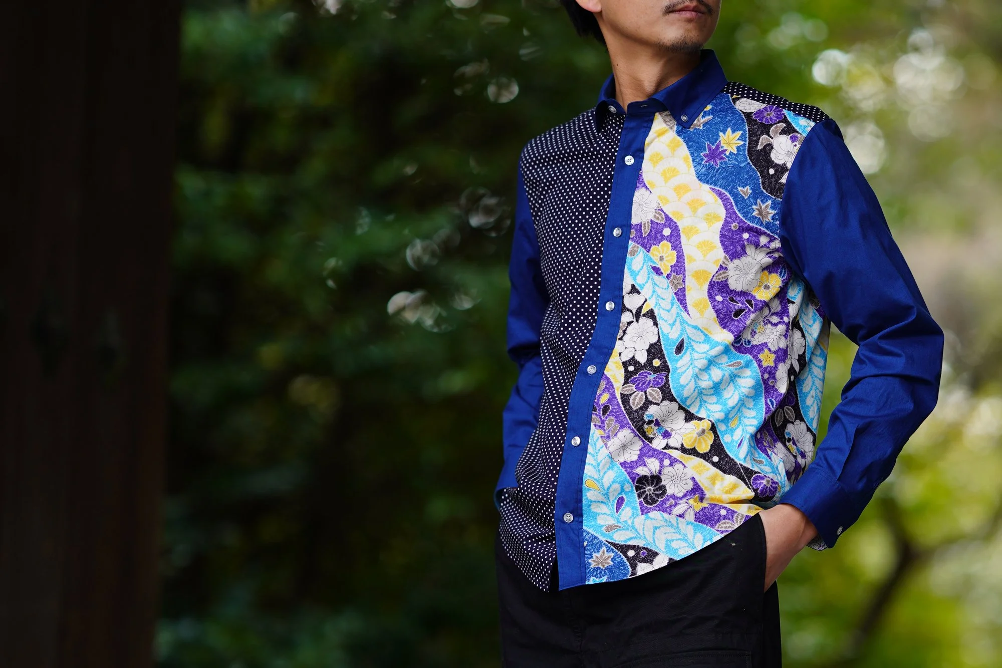 MENS KIMONO SHIRTS - Kimono Aloha shirts in Kyoto Japan