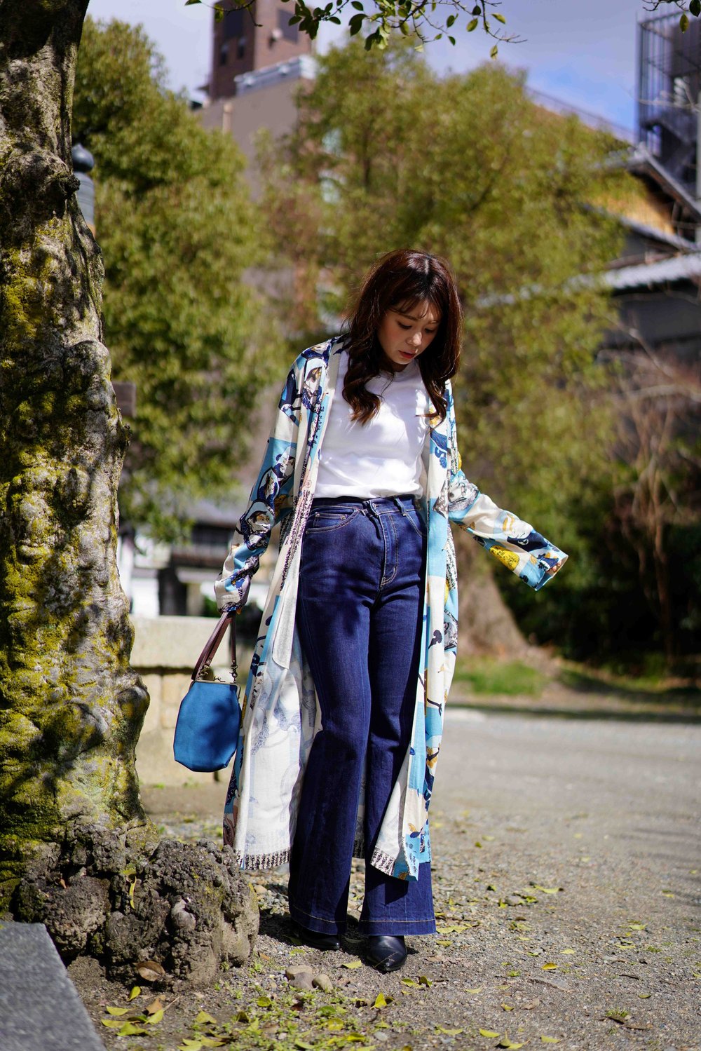 Japanese Style Cardigan - Kimono Aloha shirts in Kyoto Japan