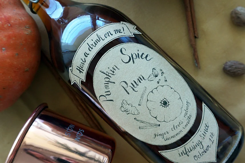 DIY Pumpkin Spiced Rum — glitches & stitches