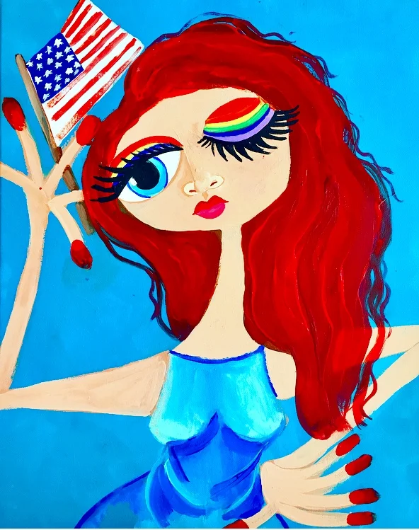 Identity in Crisis Acrylic Portrait — Juliet's Paintings