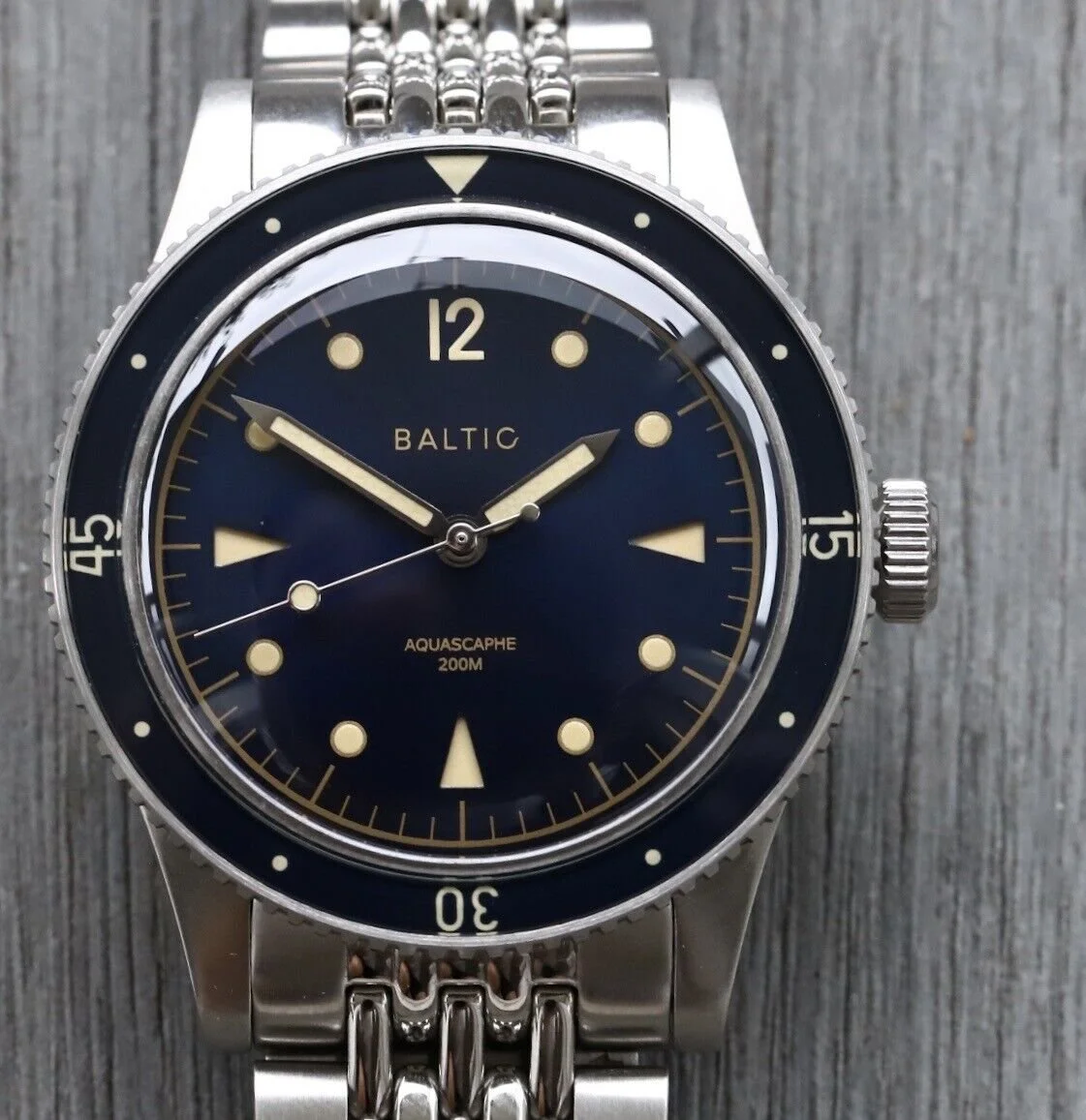 Baltic Aquascaphe Classic Blue Gilt — WATCH VAULT